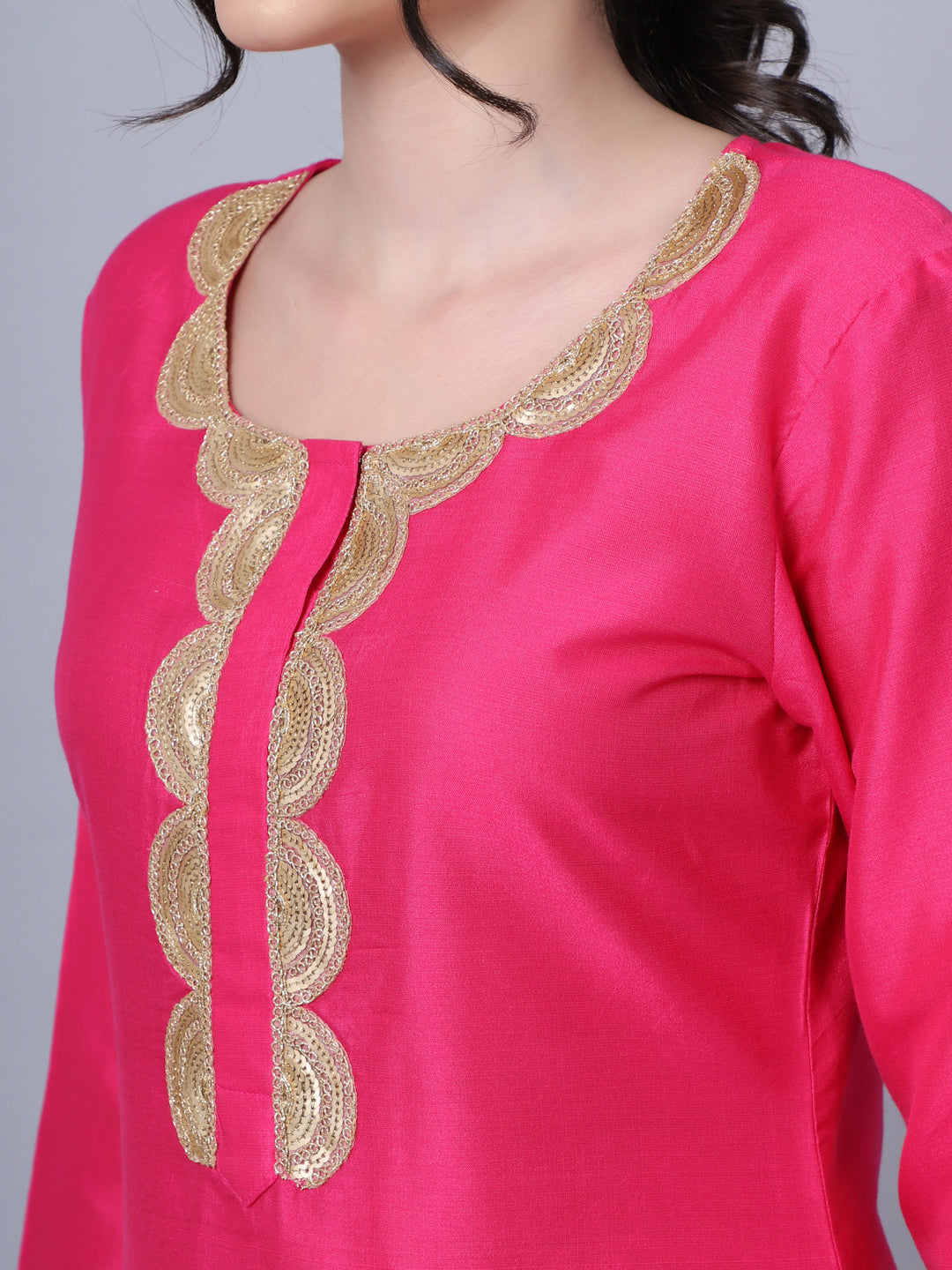 Candy Pink Short Kurti – anokherang