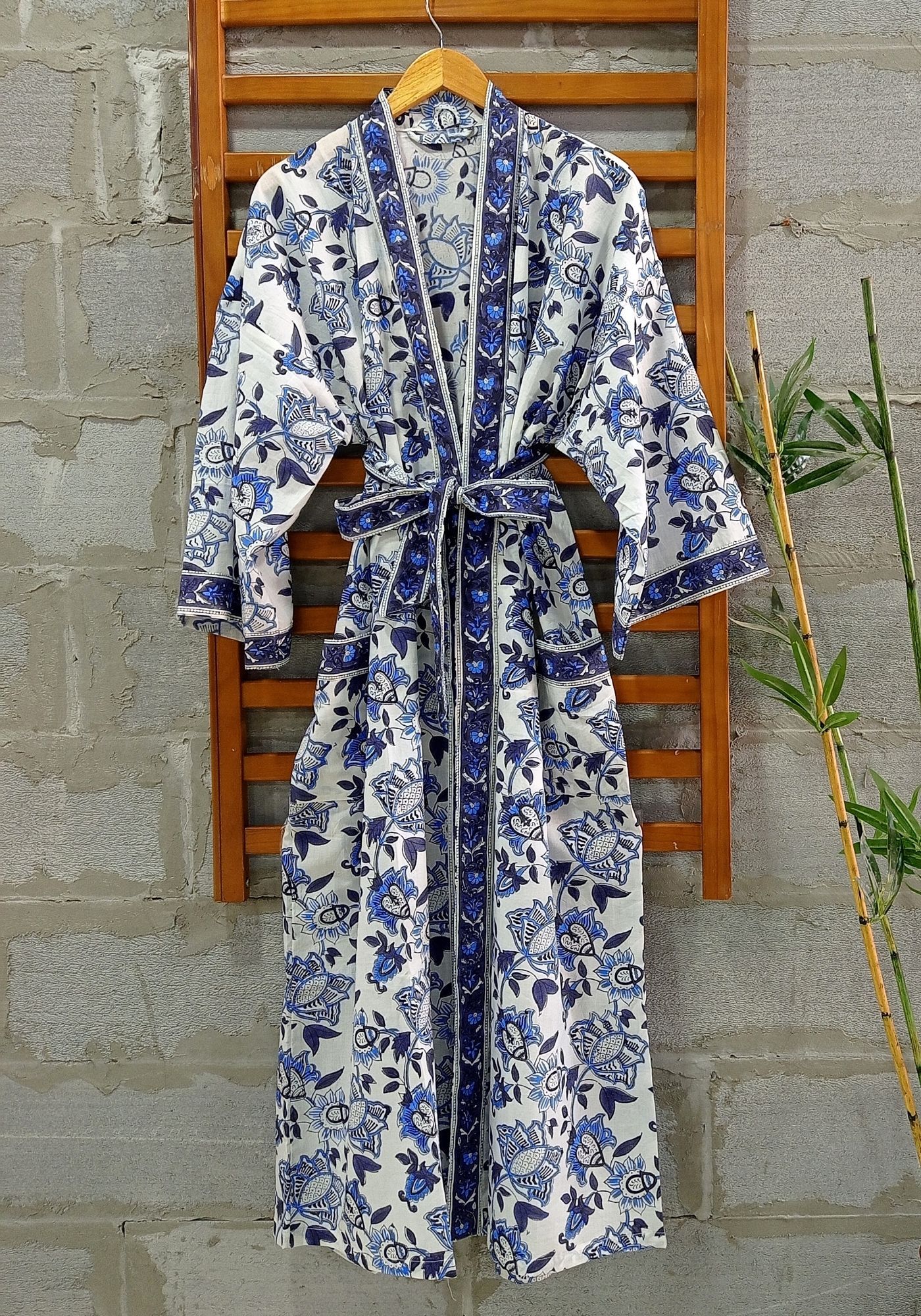 Tropical Floral Printed Robe – anokherang